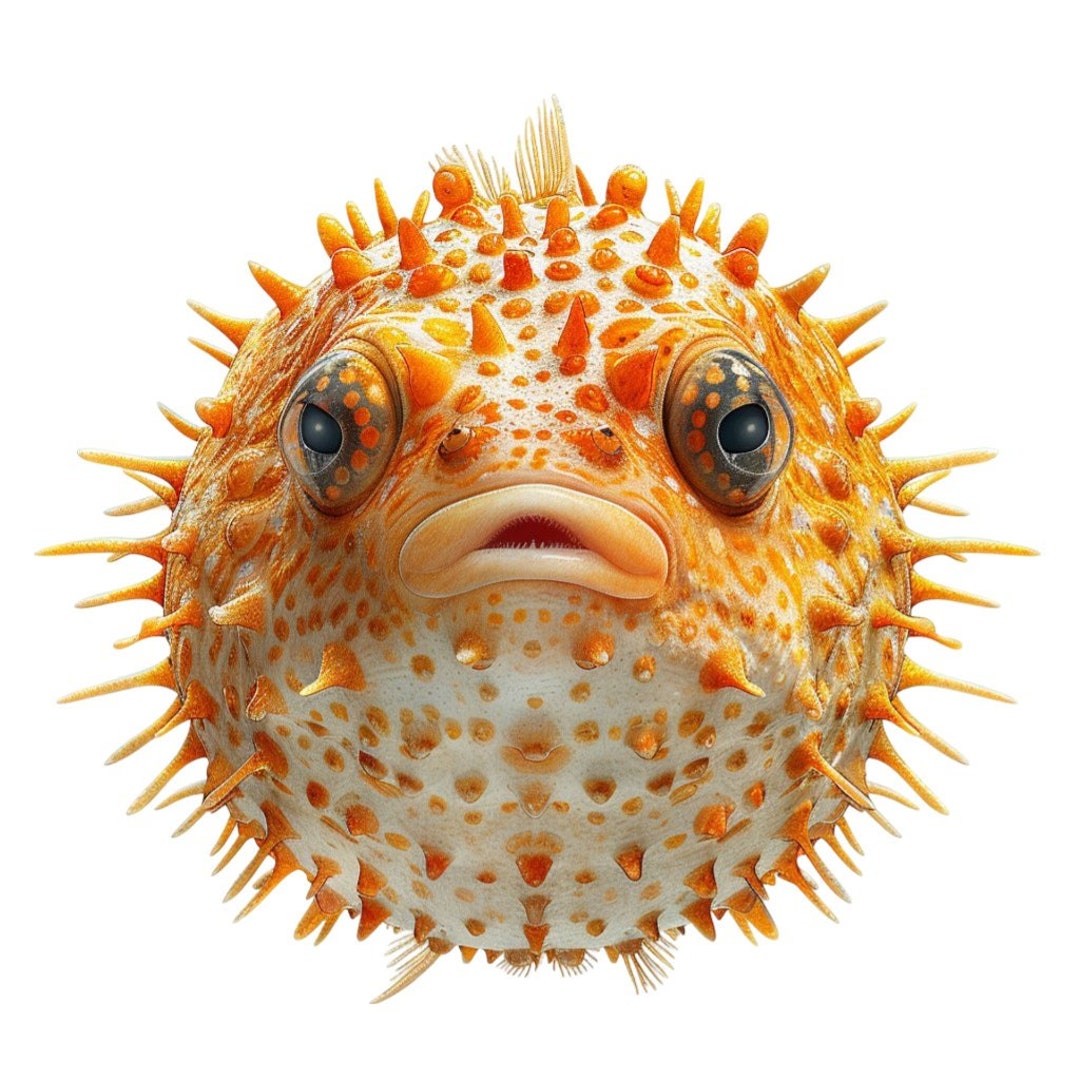 Beautiful Puffer Fish Clipart Bundle 12 High-quality JPG, Craft Art ...