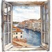 Harbor Boat View From Window Clipart Bundle, 16 High-quality JPG, Craft ...