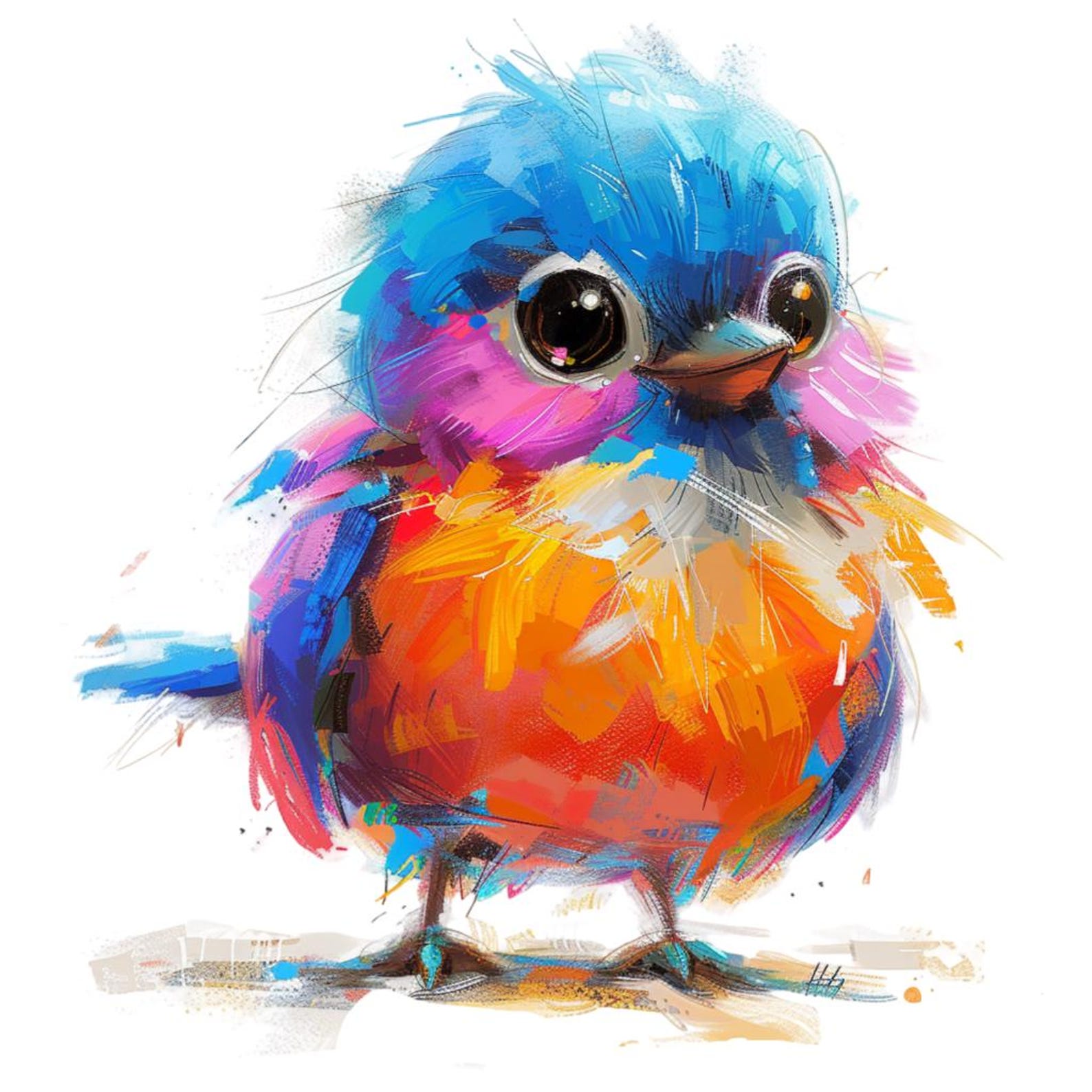 Colorful Bird Clipart Bundle, 16 High-quality JPG, Craft Art, Card ...