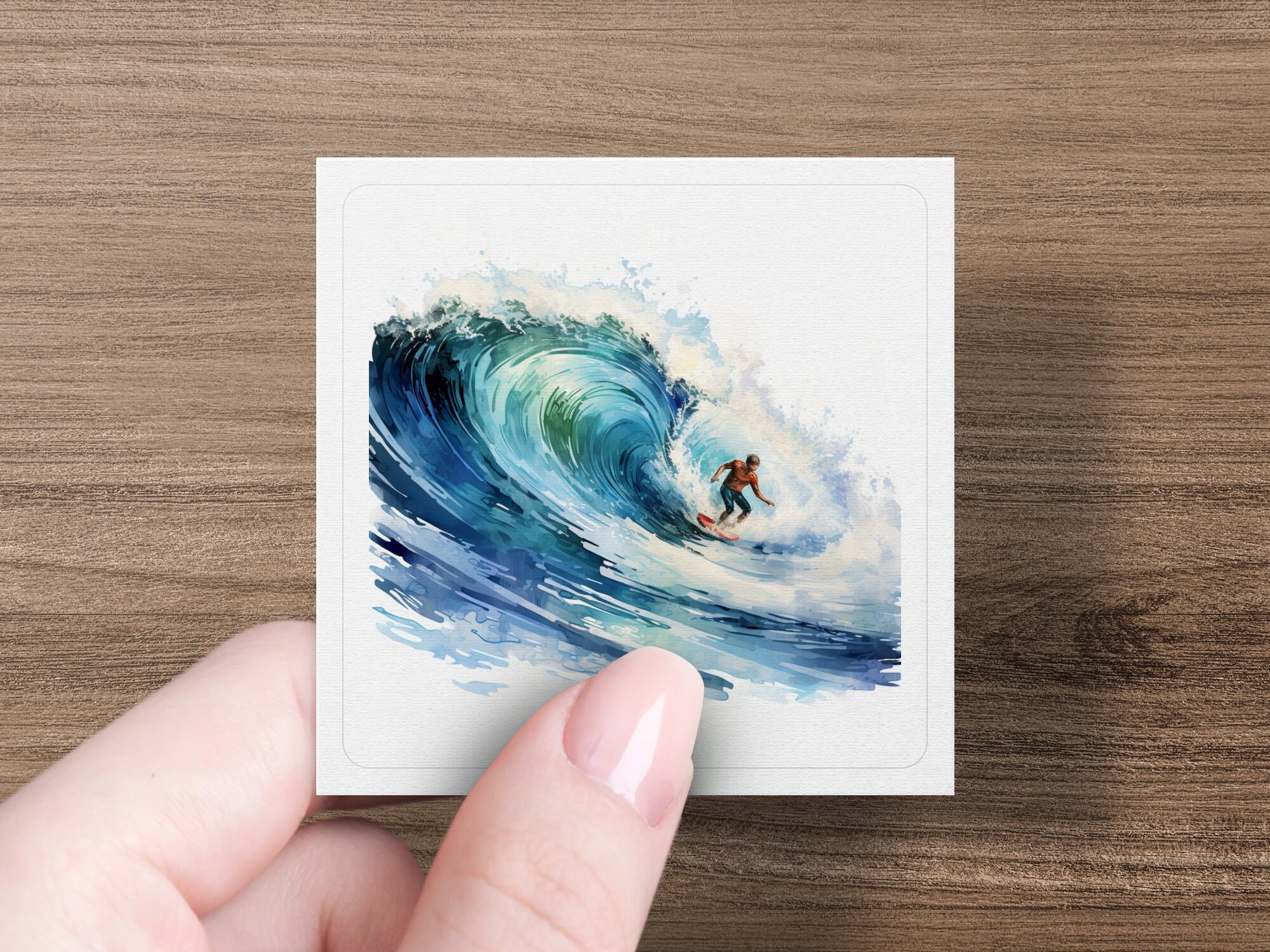 Surfing the Big Wave Clipart Bundle, High-quality JPG, Craft Art, Card ...