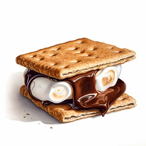 14 Smores Clipart Bundle, High-quality JPG, Kitchen Art, Card Making ...