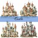 16 Medieval Castle Clipart Bundle, 16 High-quality JPG, Craft Art, Card ...