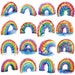 Beautiful Rainbows Clipart Bundle, 16 High-quality JPG, Craft Art, Card ...