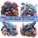 Leatherback Sea Turtle in Coral Clipart Bundle, 12 High-quality JPG ...