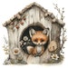 Fox House Den Clipart Bundle, 16 High-quality JPG, Craft Art, Card ...