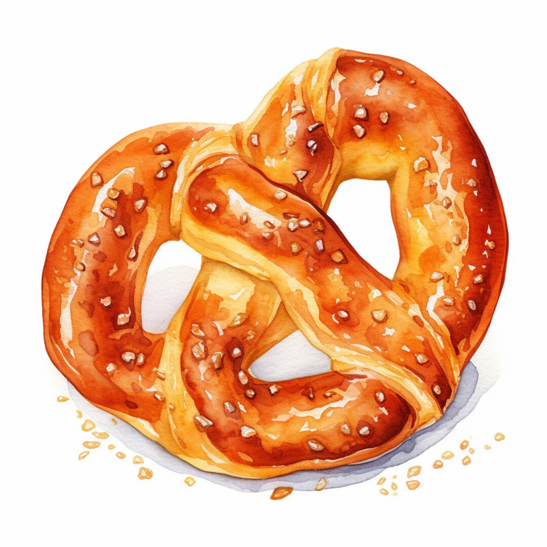 14 Pretzel Clipart Bundle High-quality JPG Kitchen Art Card - Etsy