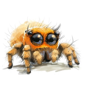 Baby Spider Clipart Bundle, 15 High-quality JPG, Craft Art, Card Making ...