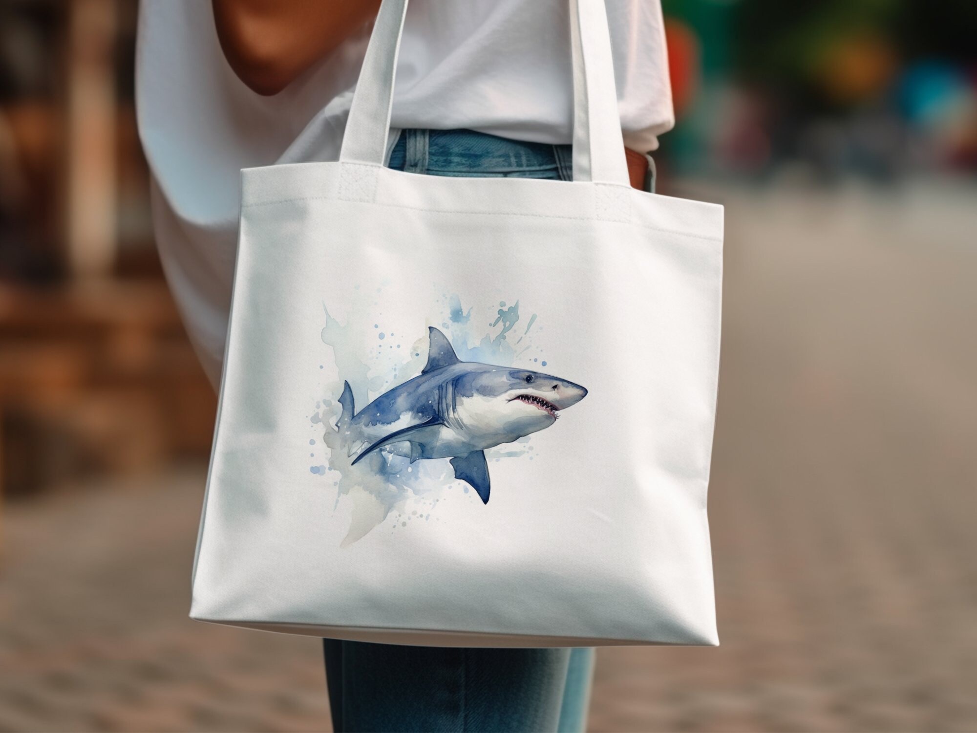 16 Shark Underwater Clipart Bundle, High-quality JPG, Craft Art, Card ...