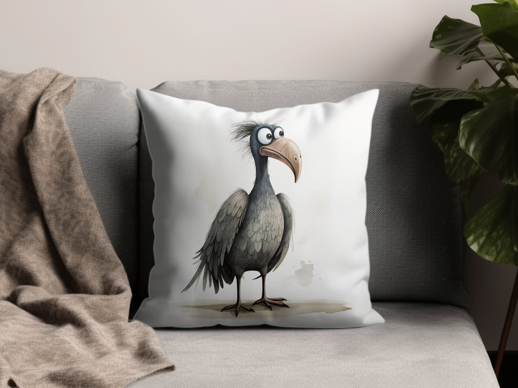 25 Cute Funny Vultures Black Bird Clipart Bundle, JPG, Card Making ...
