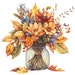 Autumn Leaves Fall Flower Bouquet Clipart Bundle, 16 High-quality JPG ...