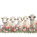 16 Cute Sheep on a Farm Fence Clipart Bundle, 16 High-quality JPG ...