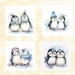 16 Winter Penguin Friends Clipart Bundle, 16 High-quality JPG, Nursery ...