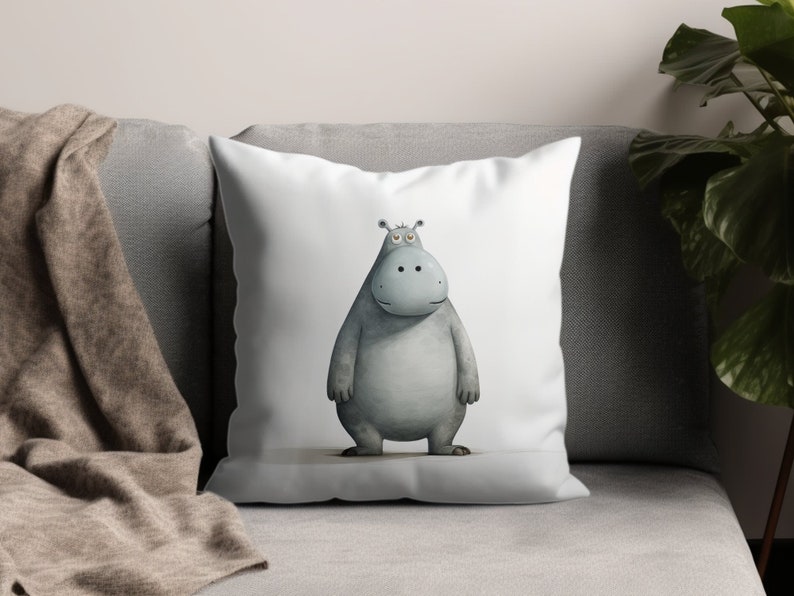 14 Cute Funny Hippos Clipart Bundle, High-quality JPG, Card Making ...