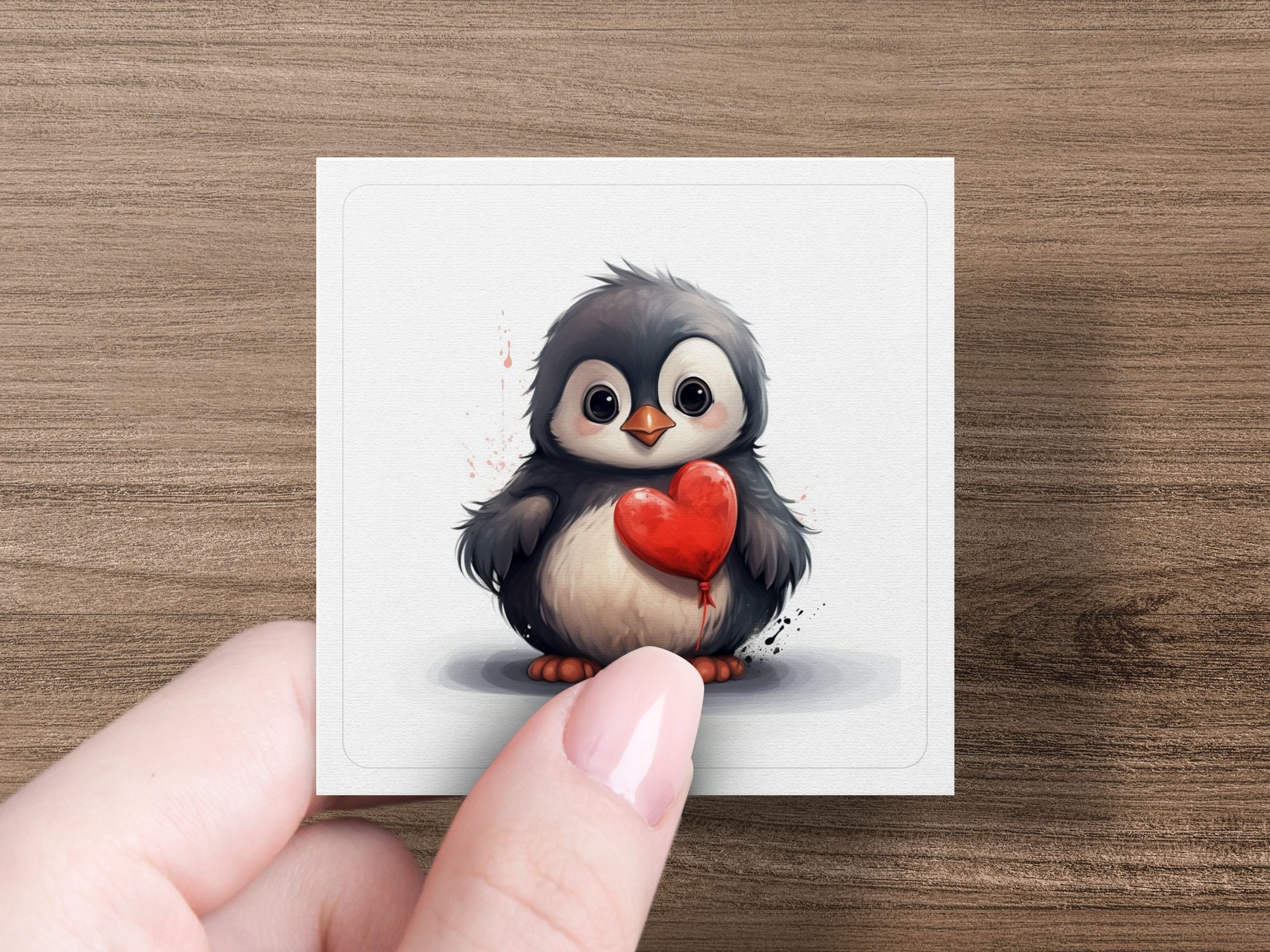 14 Valentine Penguin Clipart Bundle, High-quality JPG, Craft Art, Card ...