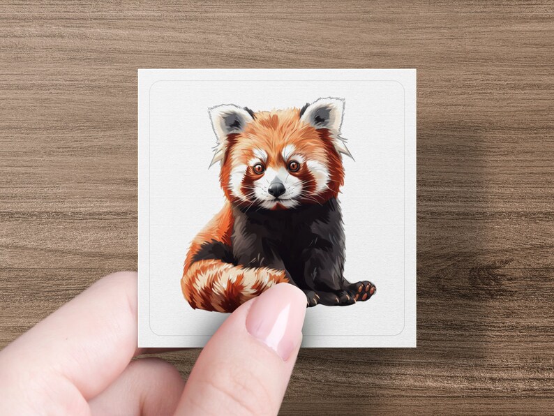 Cute Red Panda Clipart Bundle, 16 High-quality JPG, Craft Art, Card ...