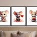 12 Heart Mouse Clipart Bundle, High-quality JPG, Craft Art, Card Making ...