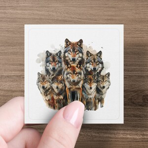 Wolf Pack Clipart Bundle, 12 High-quality JPG, Craft Art, Card Making ...