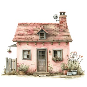 15 Mini House Small Homes Clipart Bundle, 15 High-quality JPG, Craft ...