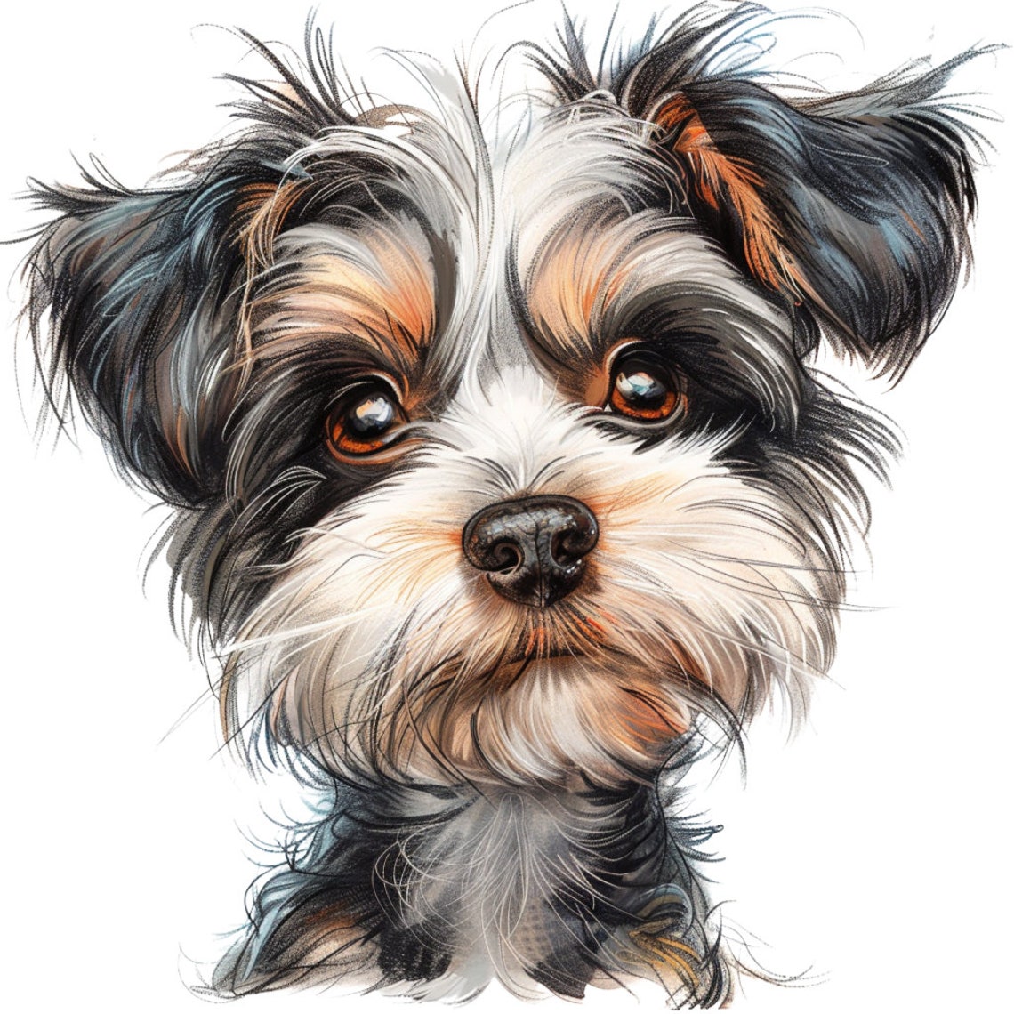 16 Crazy Wild Hair Dog Clipart Bundle, 16 High-quality JPG, Craft Art ...