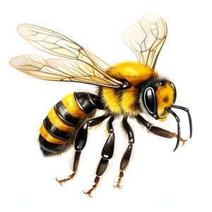 Bumblebee Bee Clipart Bundle, High-quality JPG, Craft Art, Card Making ...