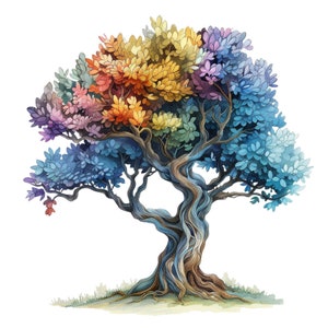 Whimsical Twisted Tree Clipart Bundle, 16 High-quality JPG, Craft Art ...