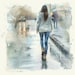 16 Woman Walking in the Rain Clipart Bundle,16 High-quality JPG, Craft ...