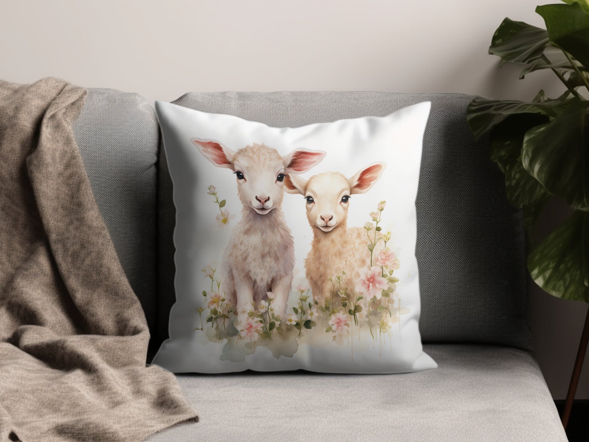 14 Lamb W Flowers Friends Clipart Bundle High-quality JPG - Etsy