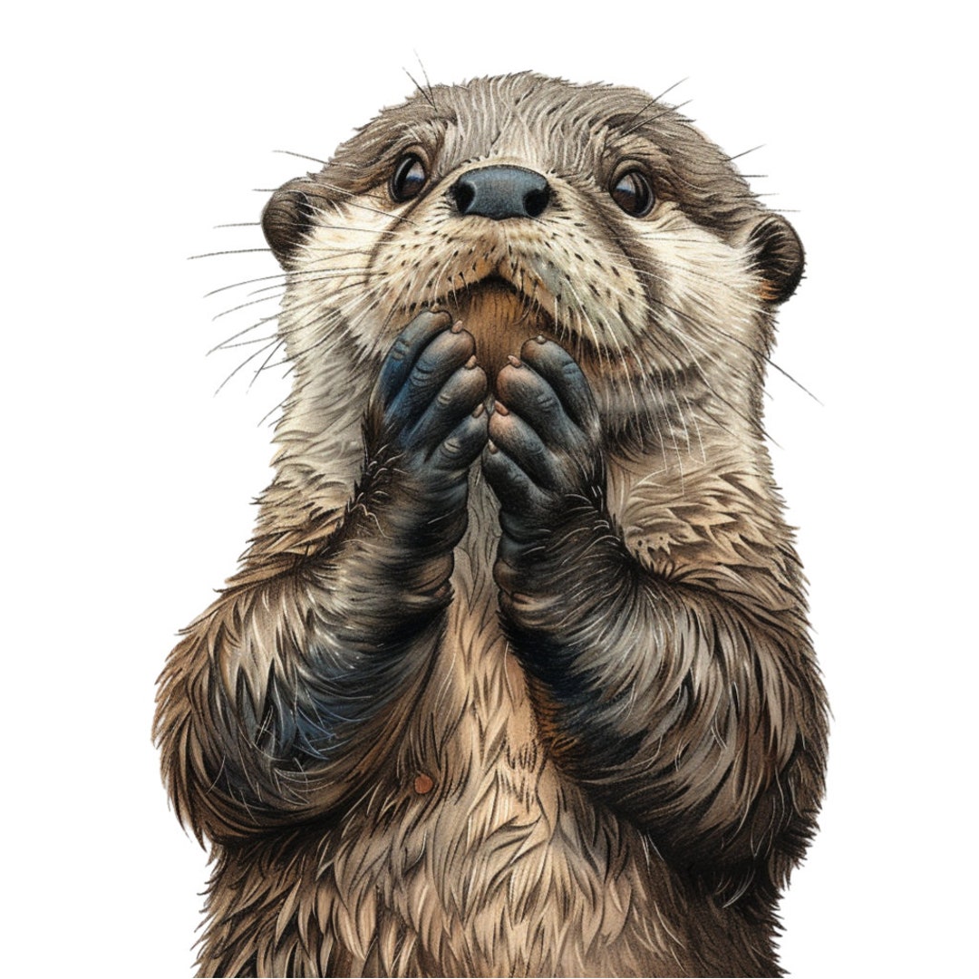 Playful Otter Clipart Bundle, 15 High-quality JPG, Craft Art, Card ...