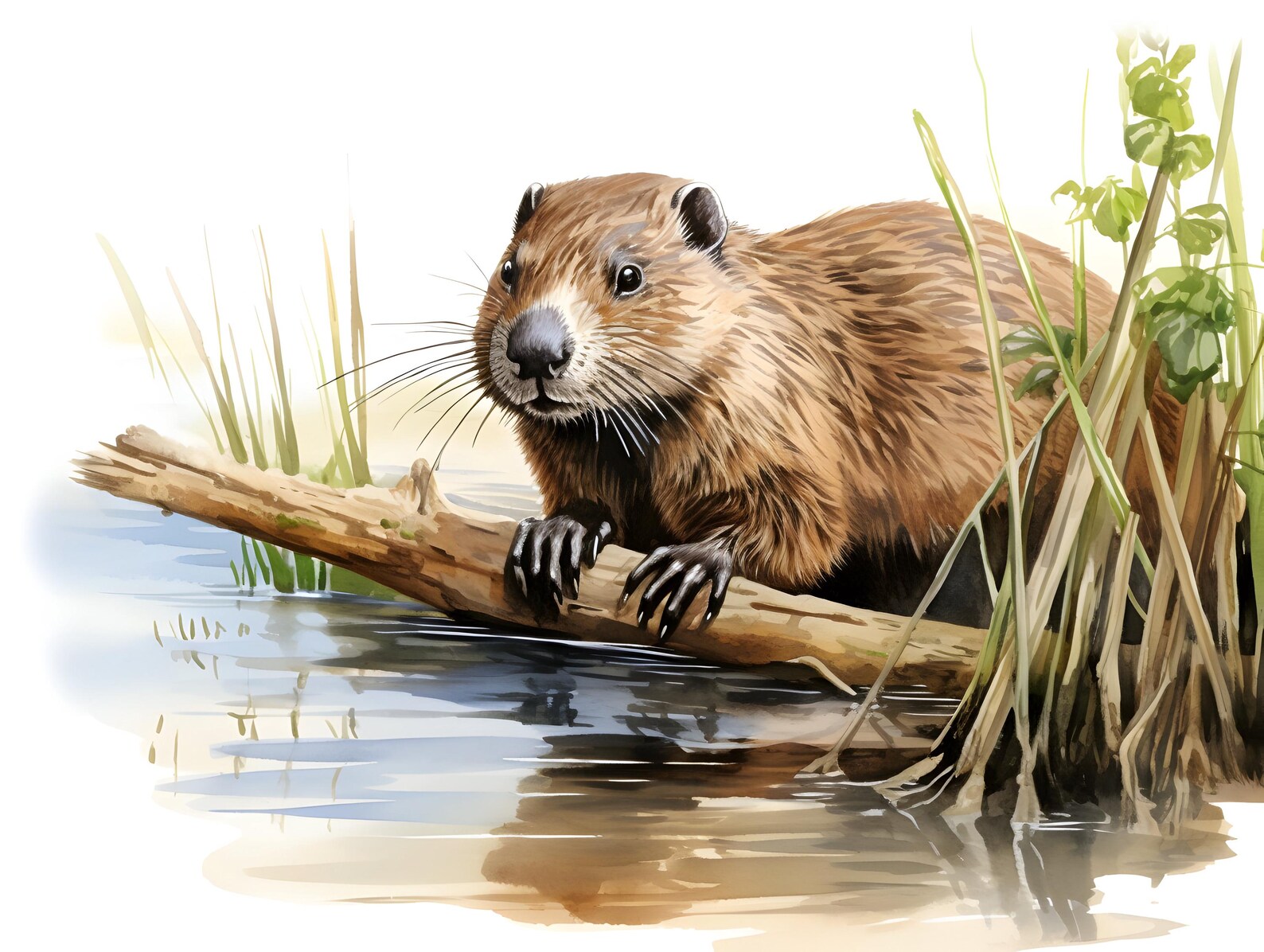 14 Beaver in Nature Clipart Bundle, High-quality JPG, Wall Art, Card ...