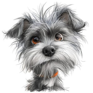 16 Crazy Wild Hair Dog Clipart Bundle, 16 High-quality JPG, Craft Art ...