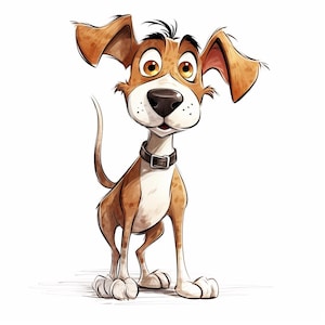 18 Cute Funny Silly Thin Dogs Clipart Bundle, JPG, Card Making, Clip ...