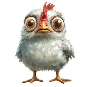 Chicken Cartoon Silly Clipart Bundle 15 Transparent PNG Download, Card ...