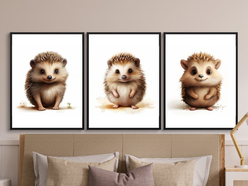 12 Cute Hedgehogs Clipart Bundle, High-quality JPG, Craft Art, Card ...