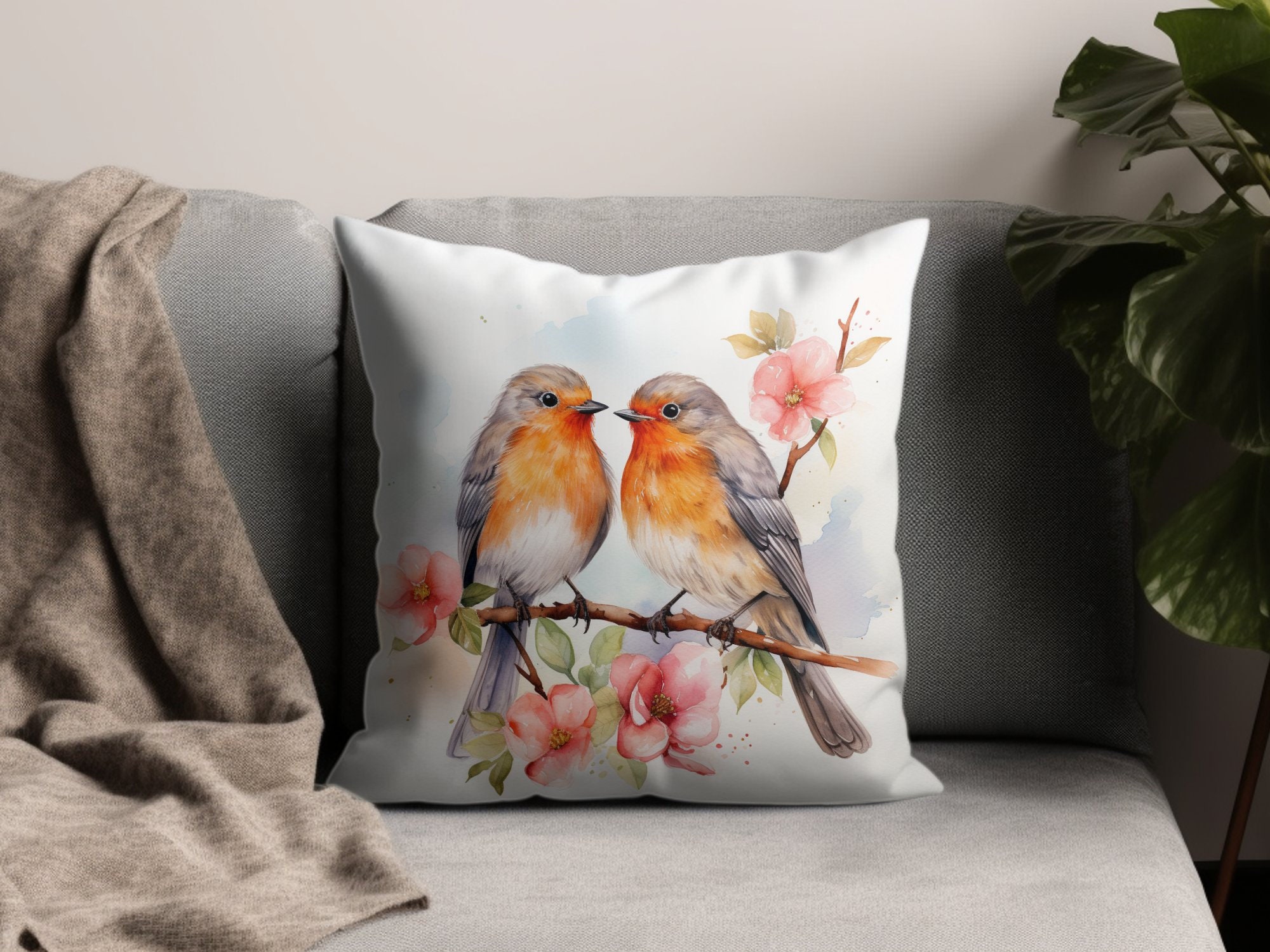 14 Robin Friends Bird Clipart Bundle, High-quality JPG, Nursery Art ...