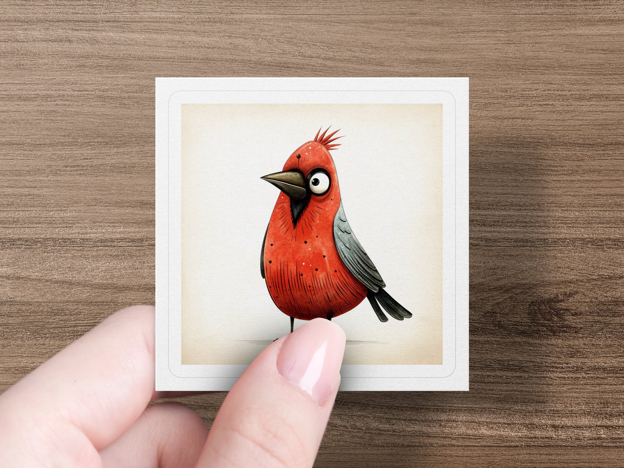 14 Silly Funny Cardinal Bird Clipart Bundle JPG Card Making - Etsy