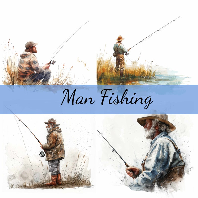 Fishing Clip Art - Etsy