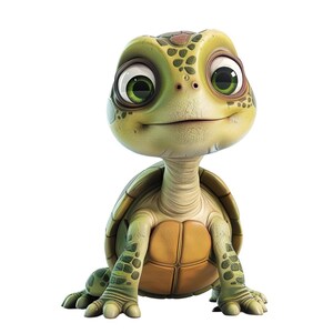 16 Quirky Turtle Adorable Cute Sassy Clipart Bundle, 16 High-quality ...