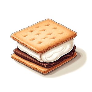 14 Smores Clipart Bundle, High-quality JPG, Kitchen Art, Card Making ...