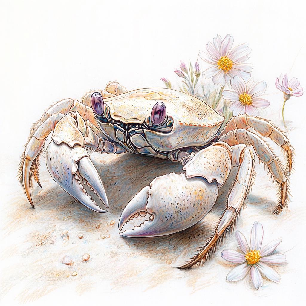 Sand Crab Sea Flowers Beach Sand Clipart Bundle, 11 High-quality JPG ...
