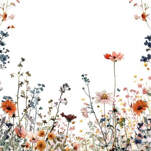 Small Flower Frame 2 Clipart Bundle, 15 High-quality JPG, Craft Art ...