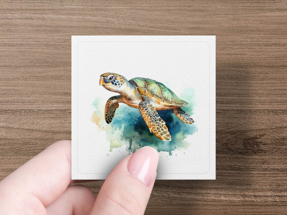 Sea Turtle Clipart Bundle, High-quality JPG, Craft Art, Card Making ...