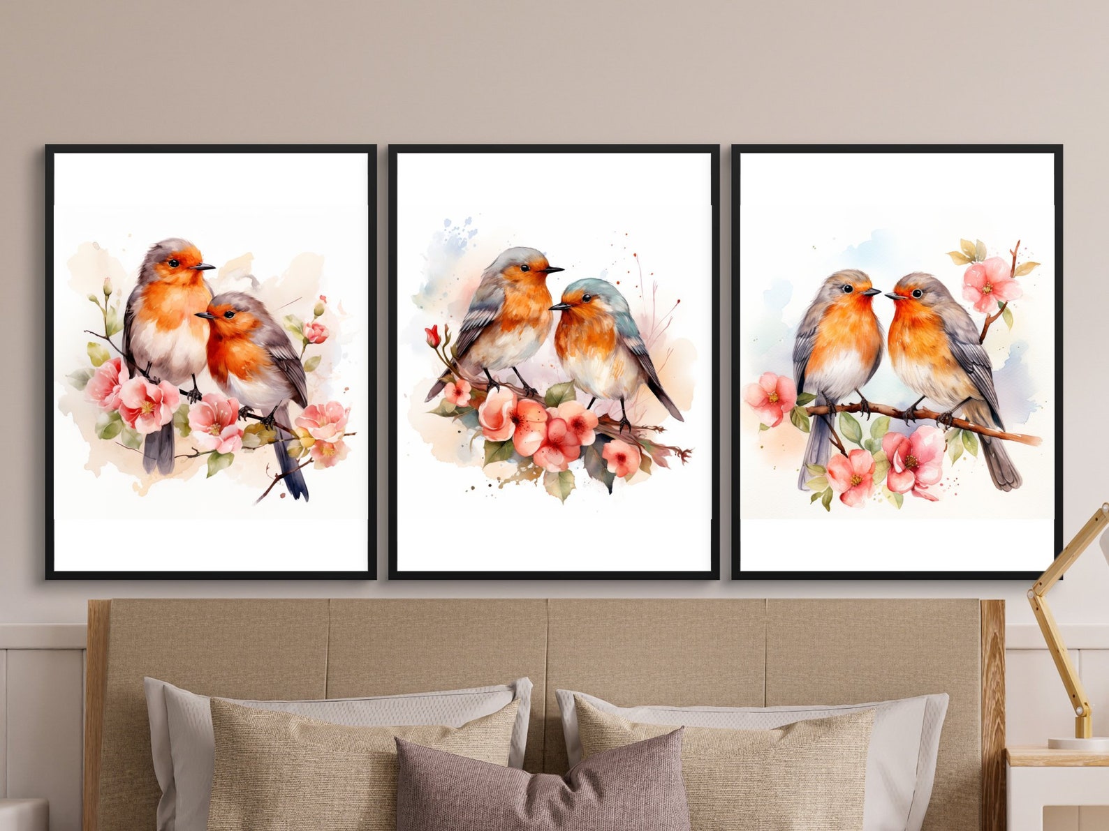 14 Robin Friends Bird Clipart Bundle, High-quality JPG, Nursery Art ...