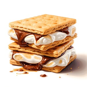 14 Smores Clipart Bundle, High-quality JPG, Kitchen Art, Card Making ...