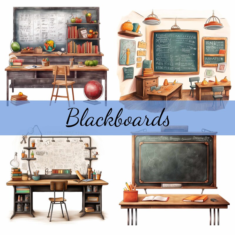 Chalkboard Clip Art - Etsy