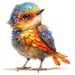 Colorful Bird Clipart Bundle, 16 High-quality JPG, Craft Art, Card ...