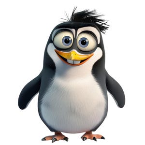 16 Quirky Penguin Cute Adorable Sassy Bundle, High-quality JPG, Craft ...