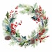 14 Christmas Winter Wreath Clipart Bundle, 14 High-quality JPG, Nursery ...