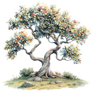 Whimsical Twisted Tree Clipart Bundle, 16 High-quality JPG, Craft Art ...