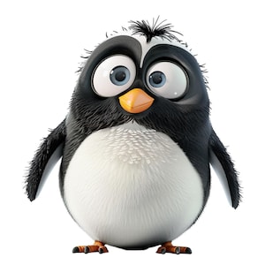 16 Quirky Penguin Cute Adorable Sassy Bundle, High-quality JPG, Craft ...