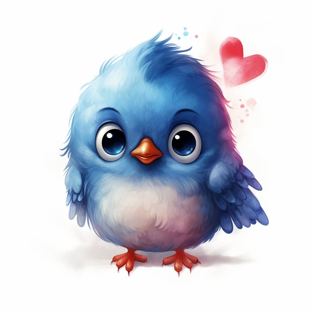 16 Bluebird Bird Valentine Clipart Bundle, High-quality JPG, Craft Art ...